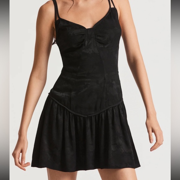 LoveShackFancy | Dresses | Love Shack Fancy Corbeau Mini Dress In Black ...